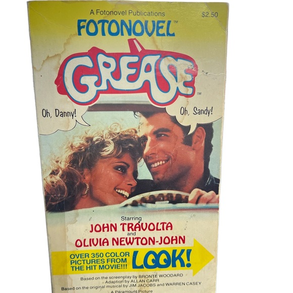 Alan Carr | Other | Vintage Grease Fotonovel Movie Tie In 978 John ...